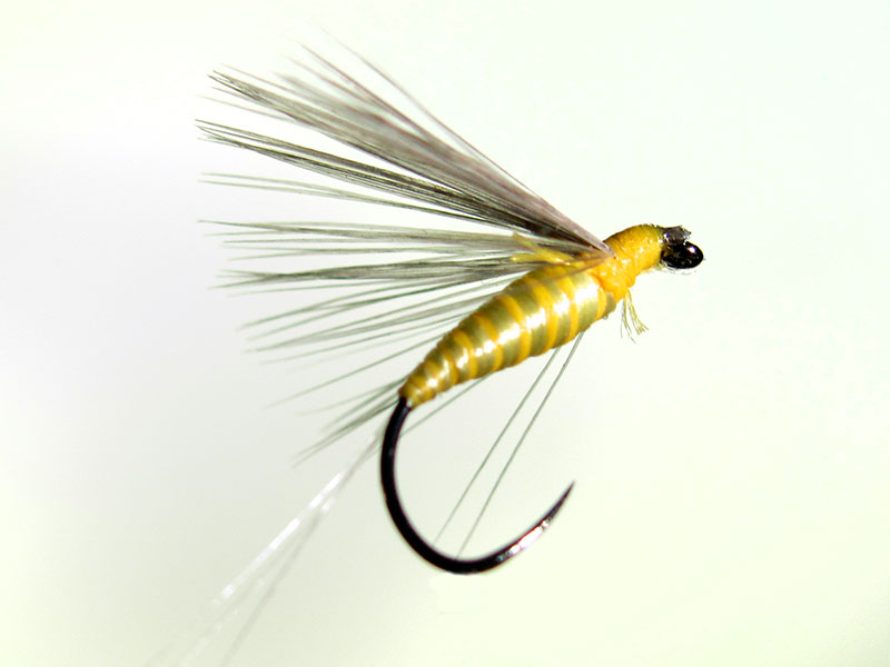 Amarillo limón sin muerte mosca ahogada de León – Pesca con mosca de León