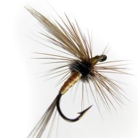 Efémera Rojo claro sin alas para la mosca seca