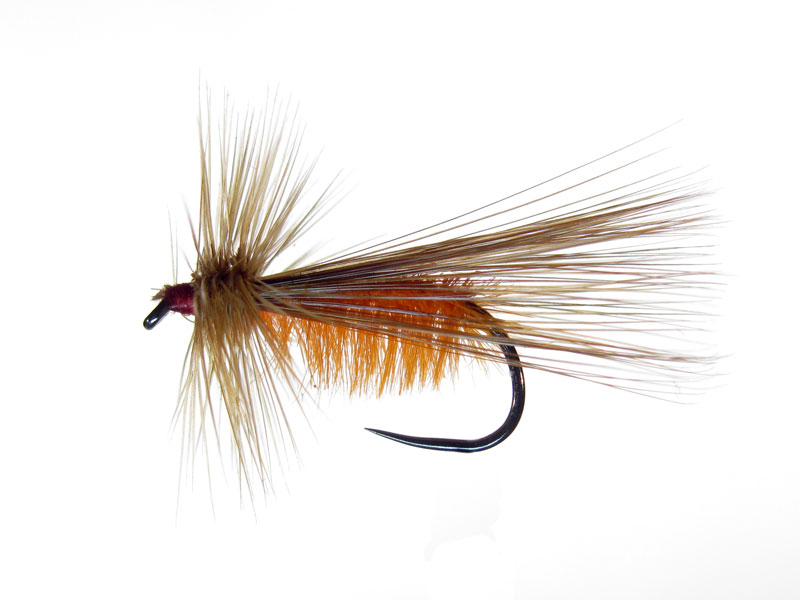 Mosca seca Tricóptero #12 pluma gallo de León sin muerte – Pesca con ...